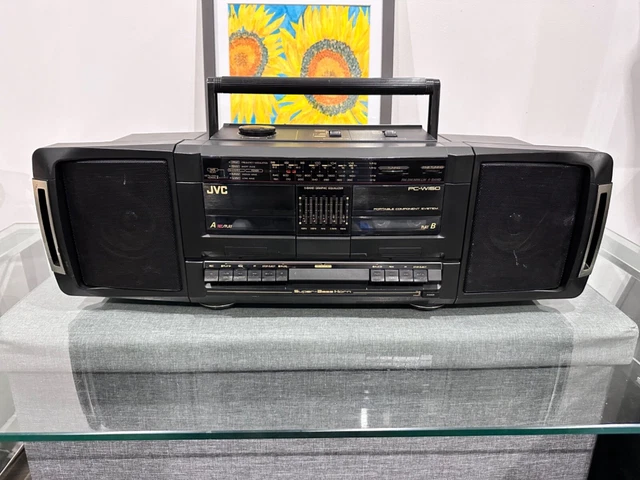 JVC PC-W150 VINTAGE 80s/90s Stereo Boombox with Radio, Cassette Tape £ ...