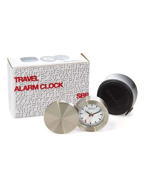 MONDAINE MSM.64410 ANALOG travel alarm clock 50mm $410.25 - PicClick AU