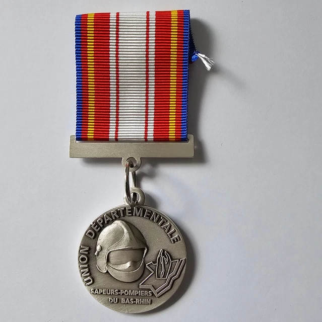 MÉDAILLE UNION DÉPARTEMENTALE Sapeurs Pompiers du Bas Rhin classe ...