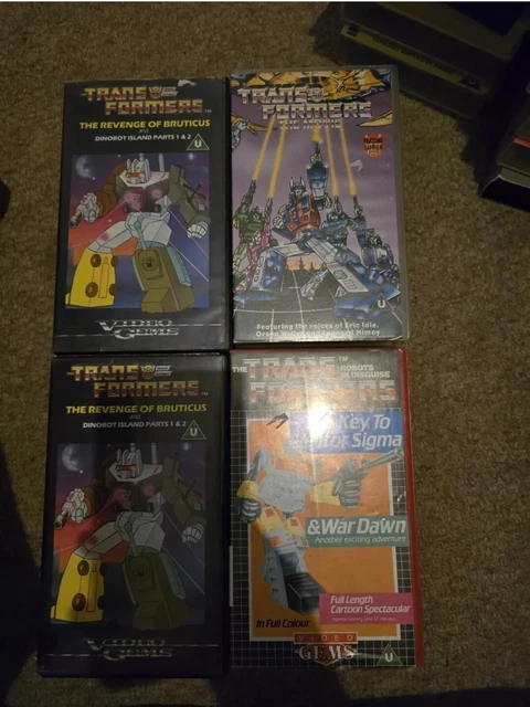 COLLECTION OF VINTAGE Animated Vhs Tapes Including Mario,transformers ...