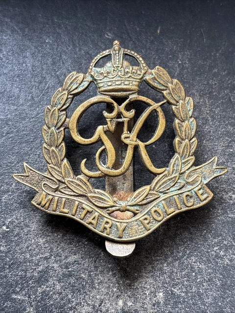 MILITARY POLICE CAP Badge British Army WW2 £18.00 - PicClick UK