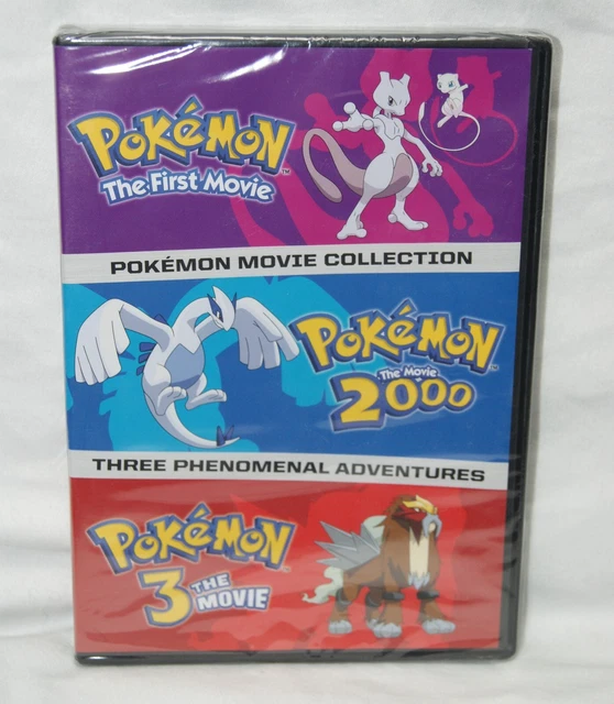 POKEMON MOVIE COLLECTION DVD triple feature first move 2000 movie 3 the ...