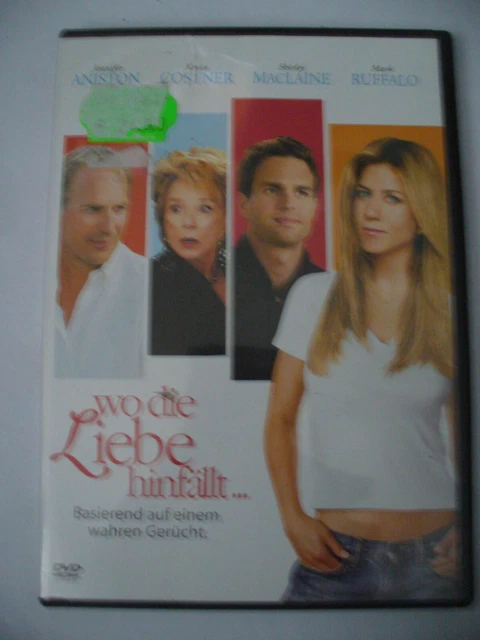 DVD,DVD,FILM,WO DIE LIEBE hinfällt,Jennifer Aniston,Komödie,TOP,Kevin Costner EUR 1,50 - PicClick DE
