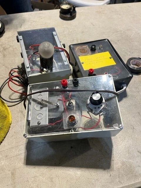 LOT OF 3 Homemade Ham Radio Test Units -- Purpose Unknown -- See Photos ...