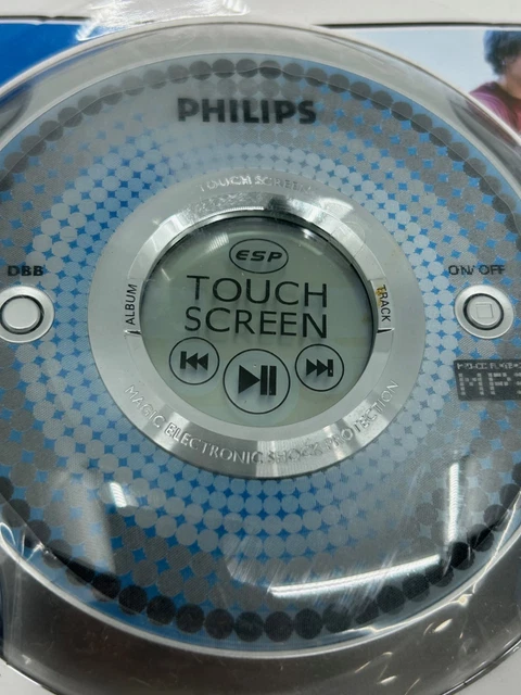 PHILIPS PORTABLE CD Player EXP2581 CD-RW MP3 Playback Touchscreen NEW ...