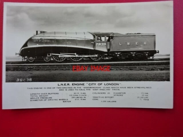 PHOTO LNER Class B17 Loco No 2870 City Of London EUR 4,86 - PicClick FR