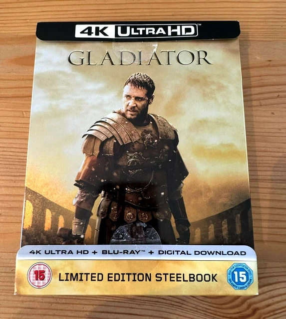 GLADIATOR 4K UHD + Blu-ray Steelbook UK Release Includes J-Card VERY RARE! £6.50 - PicClick UK