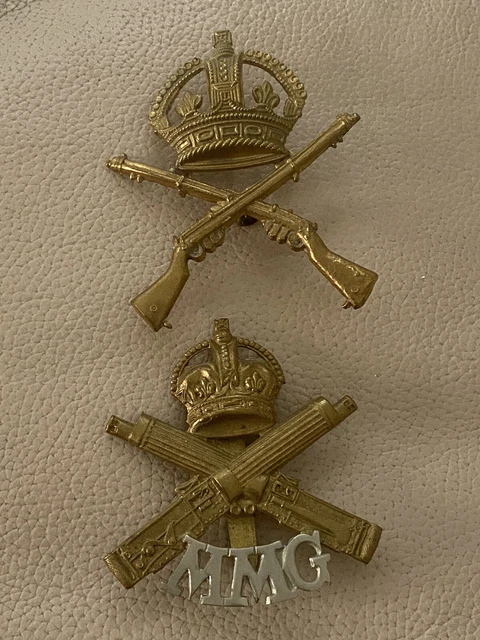 BRITISH ARMY CAP Badges Machine Gun Rifles MMG £51.00 - PicClick UK