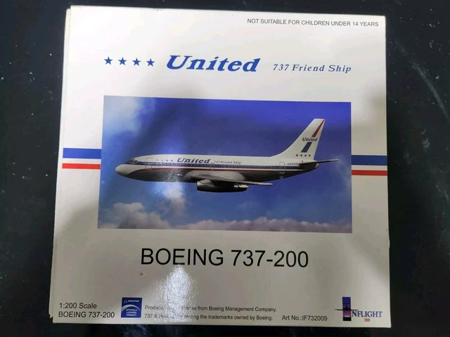 INFLIGHT 200 UNITED Airlines Boeing B737-200 1:200 £78.72 - PicClick UK