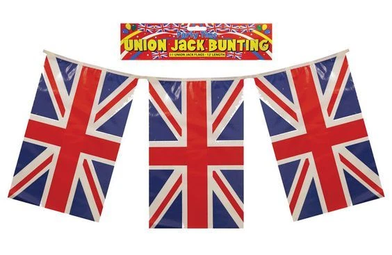 UNION JACK FLAG Bunting Garland VE Day Celebration Decorations - CHOOSE ...