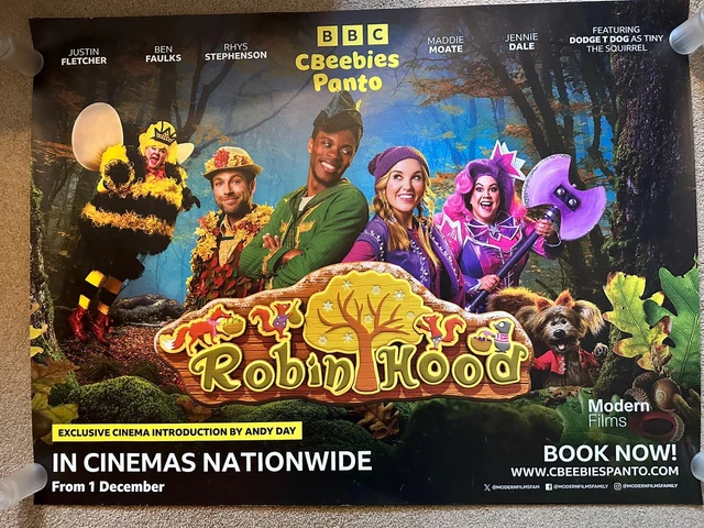 CBEEBIES PANTO ROBIN Hood 2023 Original UK Cinema Quad Poster EUR 11,58 ...