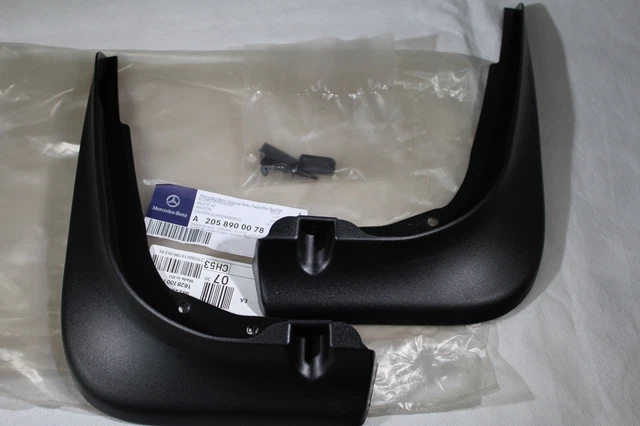 NEW GENUINE MERCEDES-BENZ W205 C-Class Saloon/Estate Front Mud Flaps ...