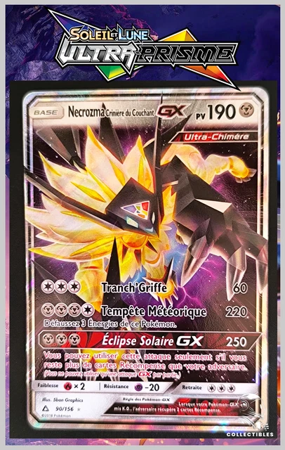 CARTE POKÉMON NECROZMA GX 90/156 SL5 Soleil Lune Ultra Prisme FR NM SL05 EUR 8,99 - PicClick FR