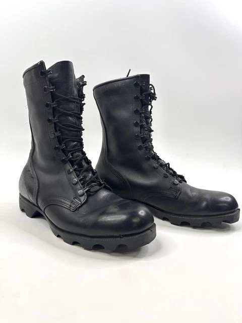 US ARMY MILITARY Speed Lace Men 10R Leather Combat Boots Grundge Punk ...