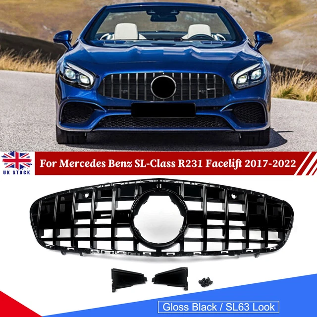 FOR MERCEDES SL R231 Facelift 2017+ Panamericana grille AMG GT SL65 ...