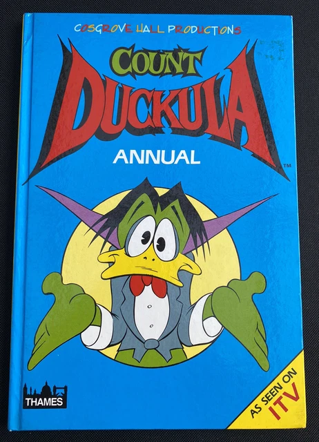 RARE 1989 VINTAGE Count Duckula Annual Hardback Book Marvel Comics £7. ...