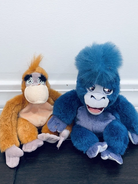 WALT DISNEY WORLD Jungle Book King Louie & Tarzan Terk Monkey Plush ...