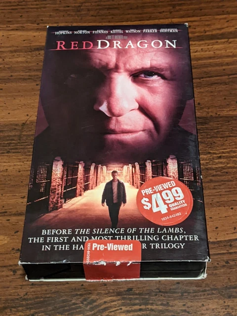 RED DRAGON VHS Former Rental Blockbuster Pics £6.58 - PicClick UK