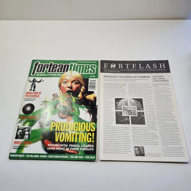 FORTEAN TIMES MAGAZINE Issue 119 February 1999 Prodigious Vomiting ...