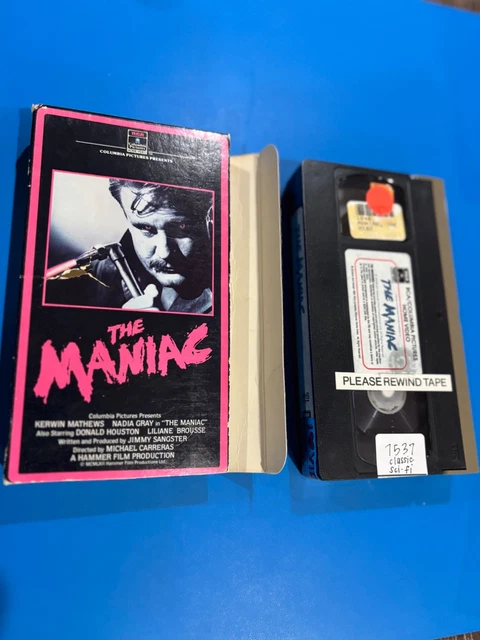 THE MANIAC VHS Tape 1983 Horror Psycho Slasher (READ) £11.61 - PicClick UK
