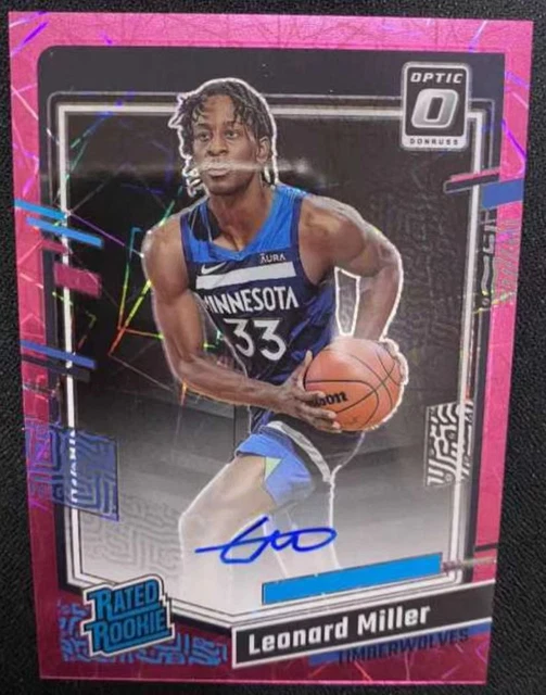 LEONARD MILLER 2023-24 Donruss Optic 46/79 recrue vitesse rose notée ...