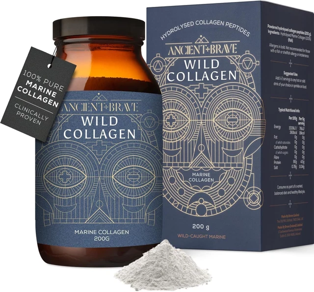 WILD COLLAGEN POWDER 200G - Pure Hydrolyzed Marine Collagen Peptides ...