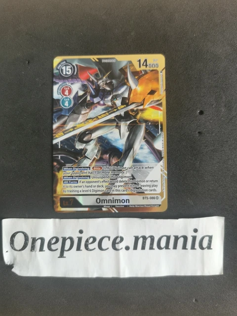 OMNIMON BT5-086 SR Alternate Art Digimon Card EUR 50,00 - PicClick FR