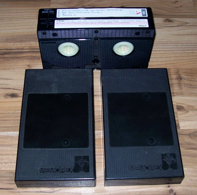 2 MEMOREX MRX E-180+E-240 VINTAGE VHS Video-Kassetten in Orig. Hülle TV ...