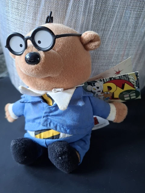 GOLDEN BEAR DANGER Mouse Plush Soft Toy Blue Suit with Glasses Small ...
