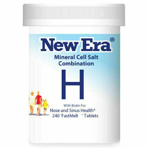 NEW ERA MINERAL Cell Salt Combination H for Nose and Sinus Health - 240 ...