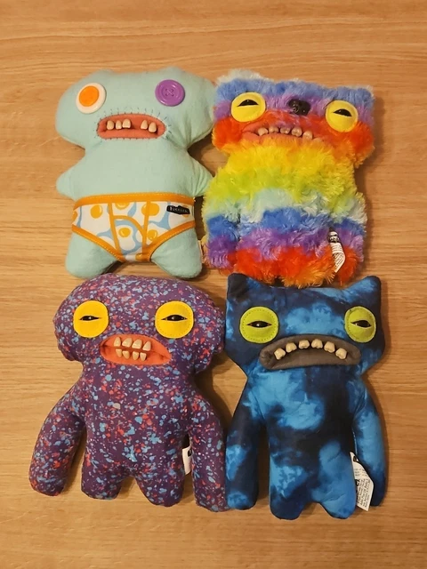 FUGGLER BUNDLE X4 Misfits Fart Face Rainbow Budgie Gaptooth Soft Toy ...