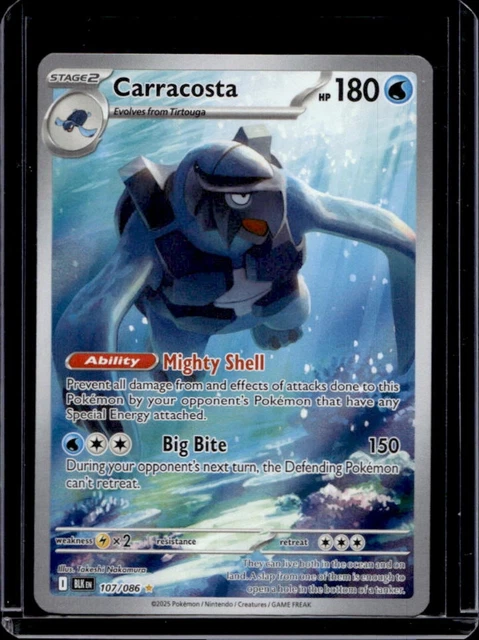 2025 POKEMON SV Black Bolt BLK EN Carracosta Illustration Rare #107/086 ...