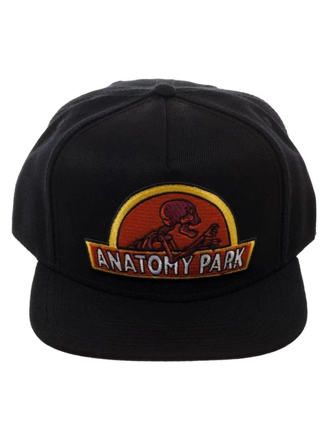 OFFICIAL RICK AND Morty Anatomy Park Logo Black Snapback Cap £24.99 ...