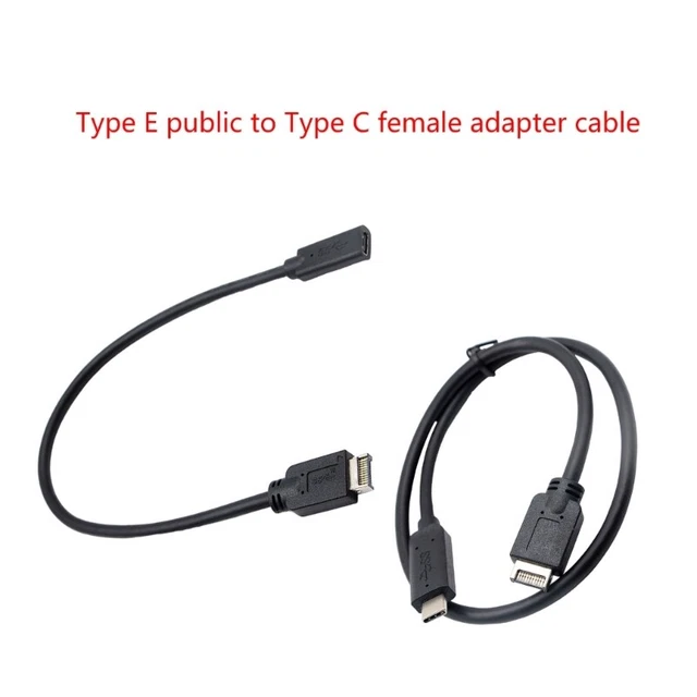 USB3.1 TYPE E Front Panel Header Male to Female Extension Cord ...