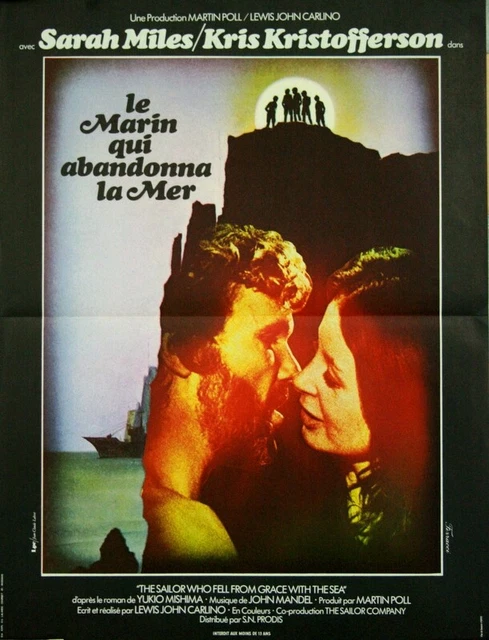 KRIS KRISTOFFERSON SARAH Miles LE MARIN QUI ABANDONNA LA MER 1976 40x60 ...