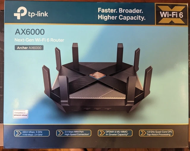 TP-LINK ARCHER AX6000 | Dual-Band Wifi 6 Wireless Router | up to 6 Gbps ...