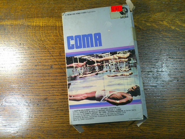 COMA MEM PRE-CERT VHS Video - Cardboard Box - Michael Douglas ...