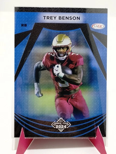 TREY BENSON RC 2024 SAGE High Series All Rookie Team noir #110 ...