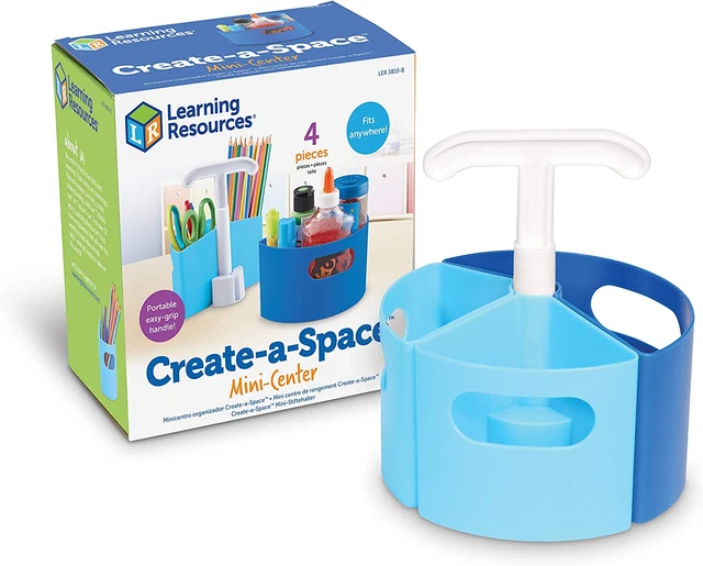 LEARNING RESOURCES CREATE-A-SPACE Storage Mini Centre Blue Classroom Craft Maker EUR 22,80 ...