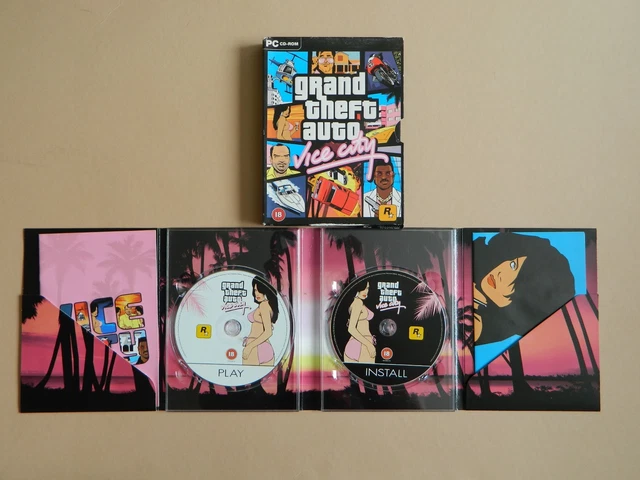 GRAND THEFT AUTO Vice City PC CD-Rom Game - GTA Rockstar Action Shooter ...