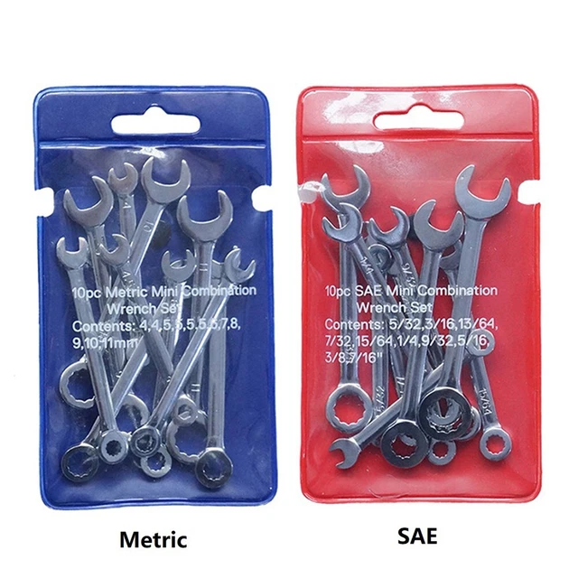 EASY TO CARRY Mini Spanner Wrenches Set Metric and British Options ...