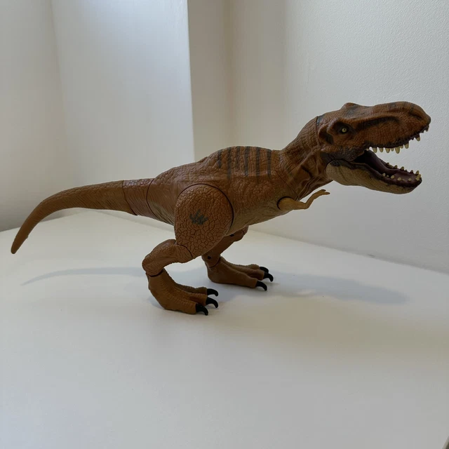 JURASSIC WORLD STOMP Strike Electronic Tyrannosaurus Rex T- Rex Figure ...