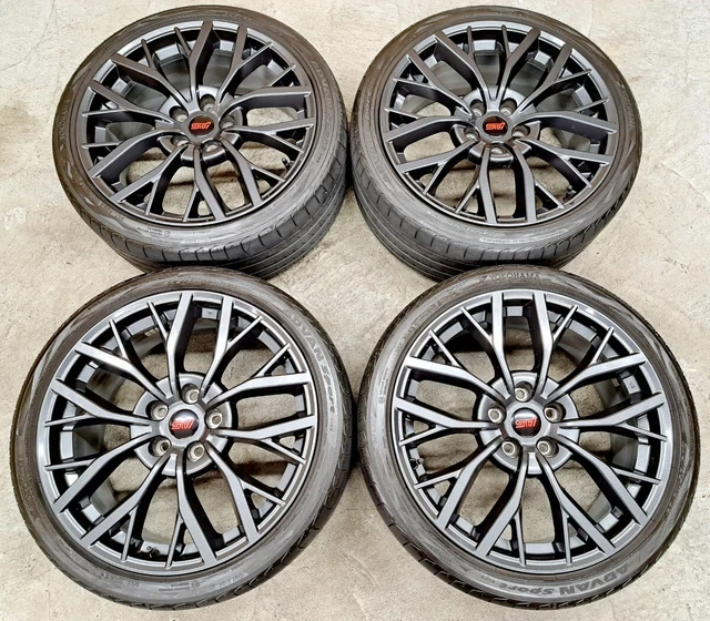 JDM SUBARU WRX STI Late Genuine 19 Inch 8.5J Wheels 4wheels Set ADVAN ...