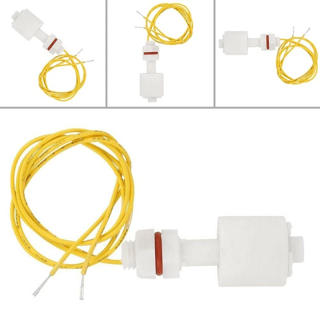 FLOAT SWITCH LEVEL Switch Liquid Water Level Float Plastic 110V 1Mpa 3A ...