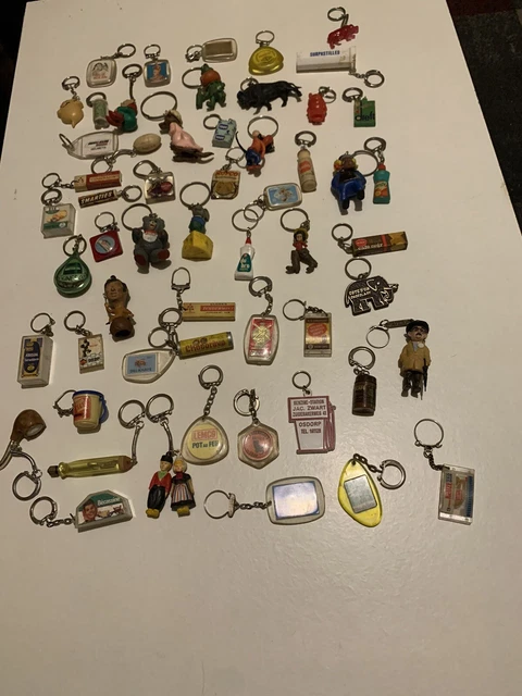 VINTAGE KEYRINGS 60,s70,s Lot Of 55 Lot 3 £10.00 - PicClick UK