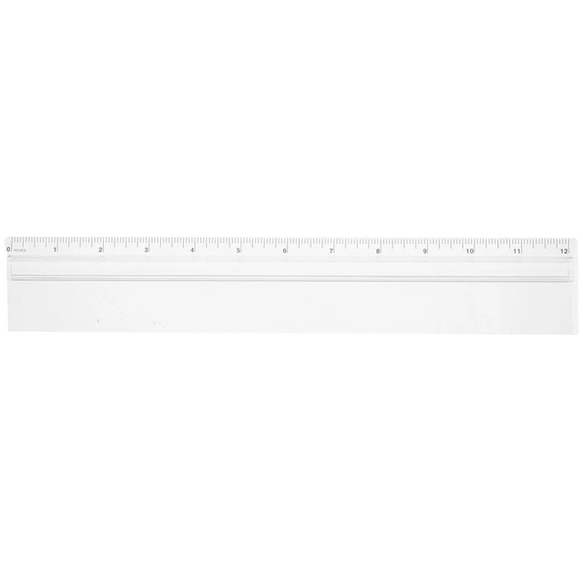 MAGNIFYING MATH RULER Measuring Tool Multi-Function Clear Straight ...