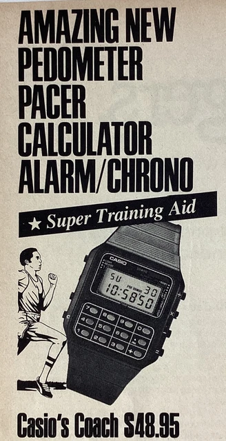 CASIO WATCH PRINT Ad Original Vintage 1981 Rare RW DWS Marketing Costa ...