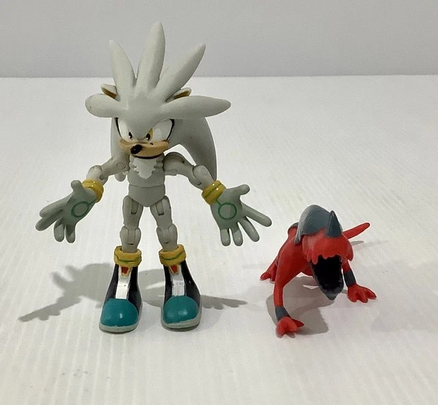 SEGA JAZWARES SONIC The Hedgehog Silver Figure 3” & Iblis Biter ...