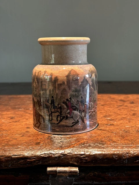 19TH CENTURY PRATTWARE Jar ‘Meet Of Fox Hounds’ £215.00 - PicClick UK