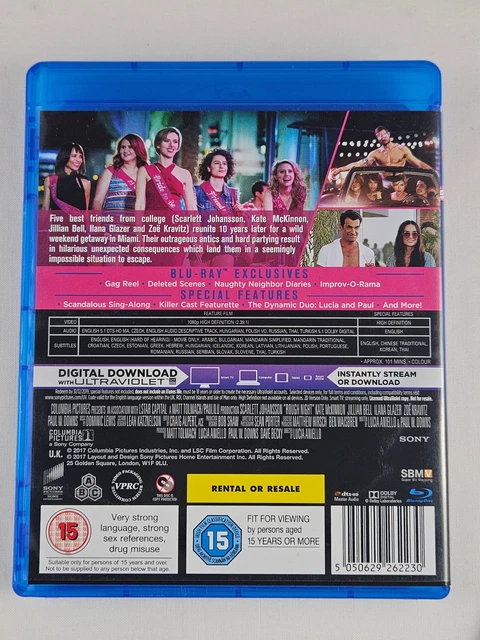 ROUGH NIGHT BLU-RAY - Region ABC - Mint Disc £6.09 - PicClick UK